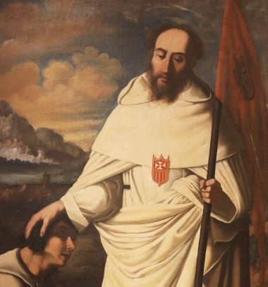 San Pedro Nolasco, a quien se aparece la Virgen para que funde ...